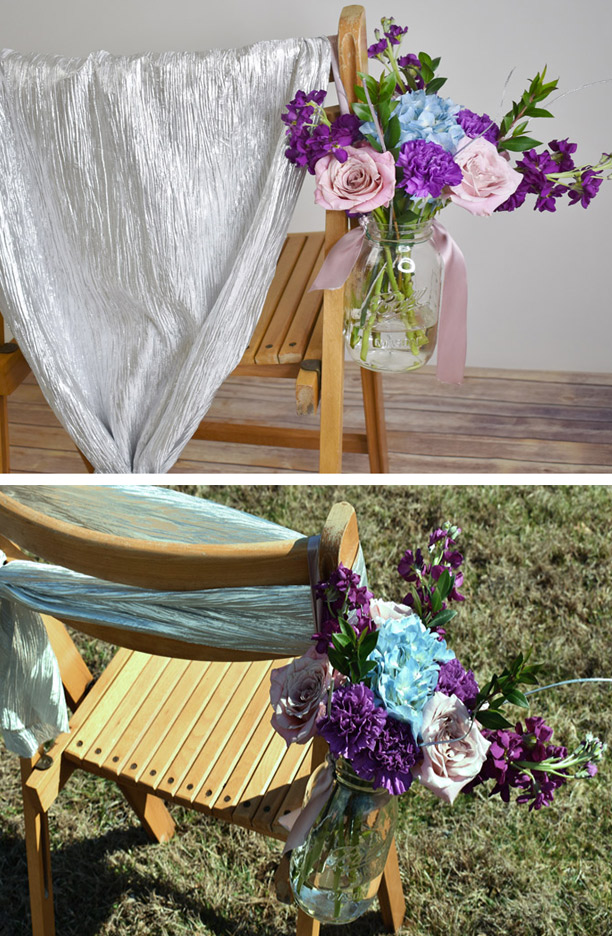 How to Make Wedding Aisle Chair Flowers for Your Ceremony (EASY!)
