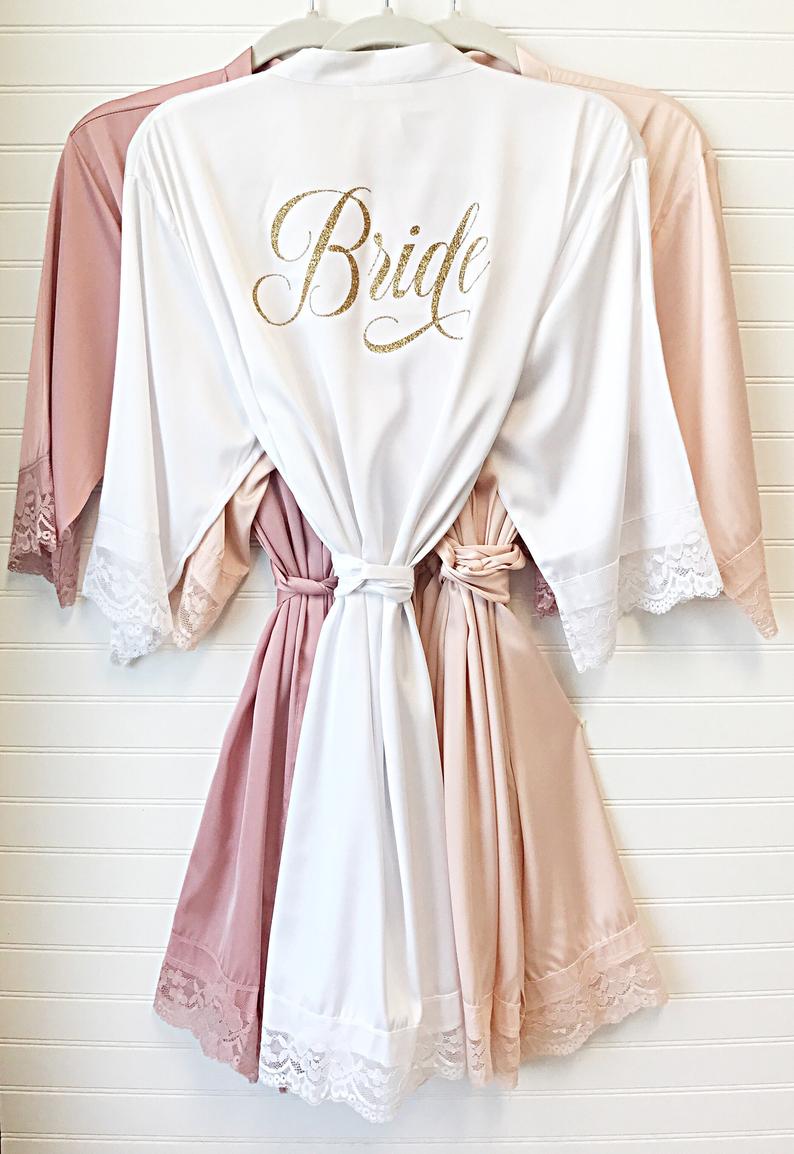 Best Bridal Robe for Getting Ready - Wedding Day | Emmaline Bride