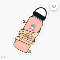 Fun DIY Gift Idea: Hydro Flask Bottles + Fun Stickers
