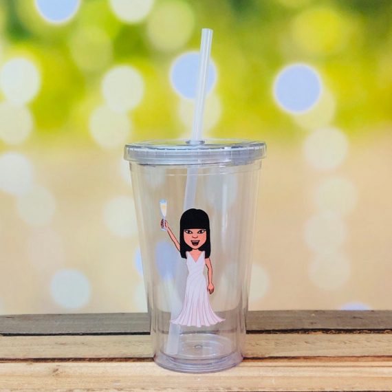 Bitmoji Wedding Napkins, Invites + Tumblers: These Are So Much Fun!