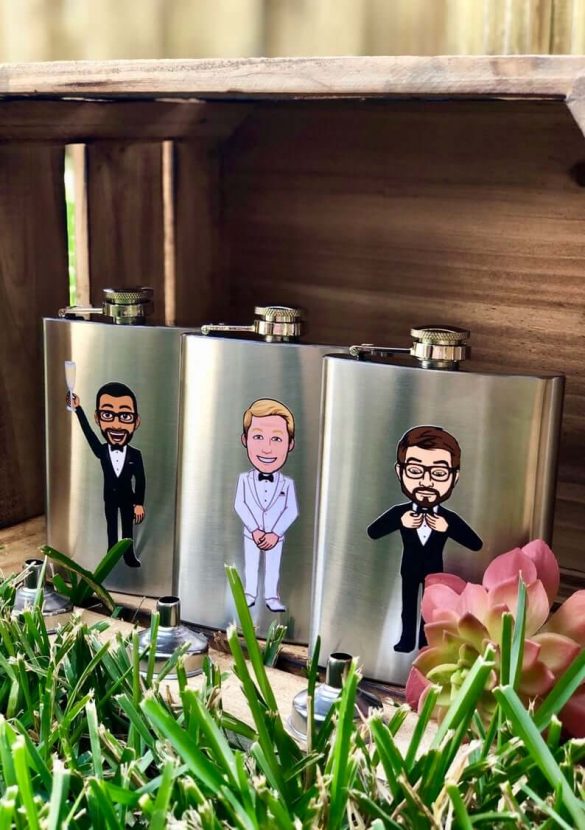 Bitmoji Wedding Napkins, Invites + Tumblers: These Are So Much Fun!