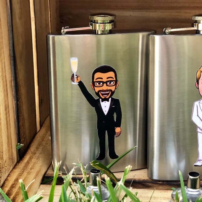 Bitmoji Wedding Napkins, Invites + Tumblers: These Are So Much Fun!