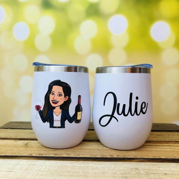Bitmoji Wedding Napkins, Invites + Tumblers: These Are So Much Fun!