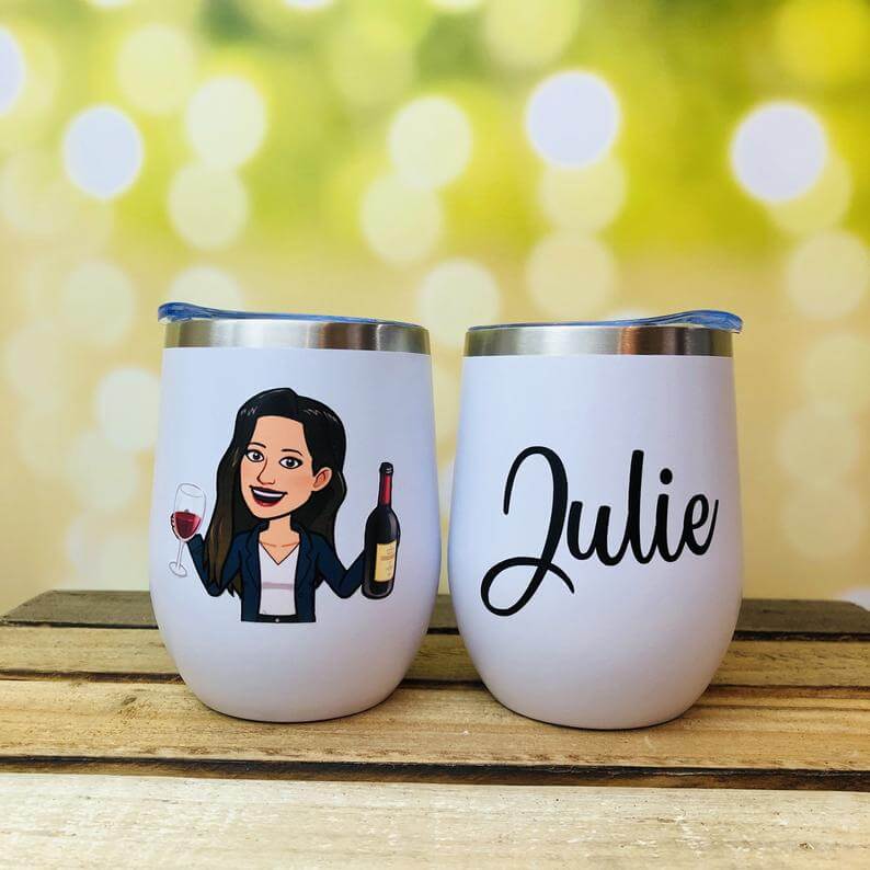 Bitmoji Wedding Napkins, Invites + Tumblers: These Are So Much Fun!