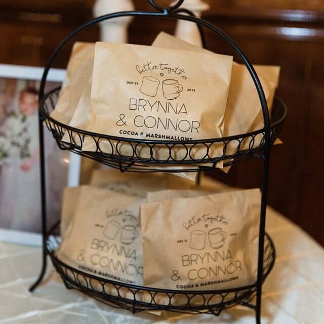 Bridal Shower Favor Display