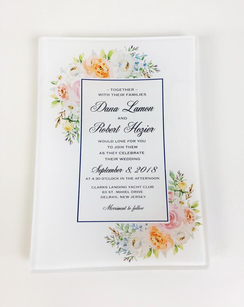 How to Preserve Your Wedding Invitation: Glass Tray | Emmaline Bride