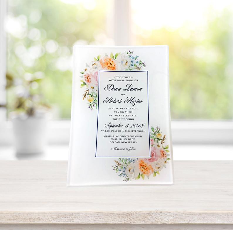 How to Preserve Your Wedding Invitation: Glass Tray | Emmaline Bride