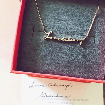 Handwriting Bracelet: Gift For Her Made from Actual Handwritten Note