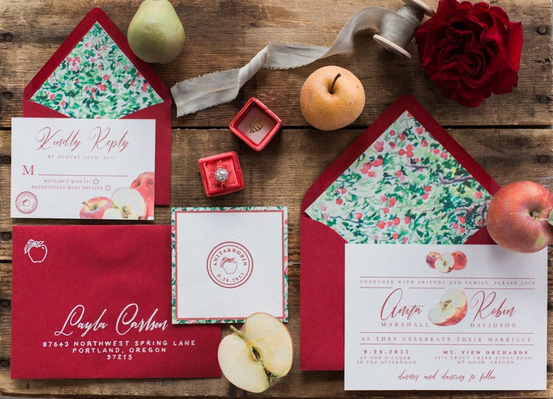 Apple-y Ever After: 34 Apple Themed Wedding Ideas (PHOTOS)