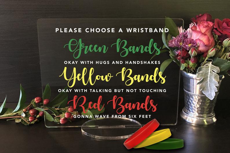 Covid Wedding Wristbands: Color-Coded for Happy, Comfortable Guests