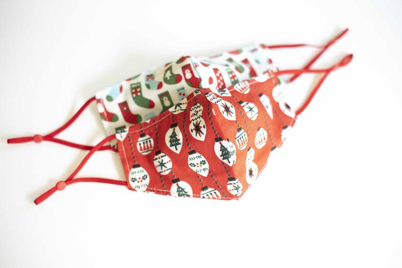 These Christmas Face Masks on Etsy Are Festive + So Extra for 2020