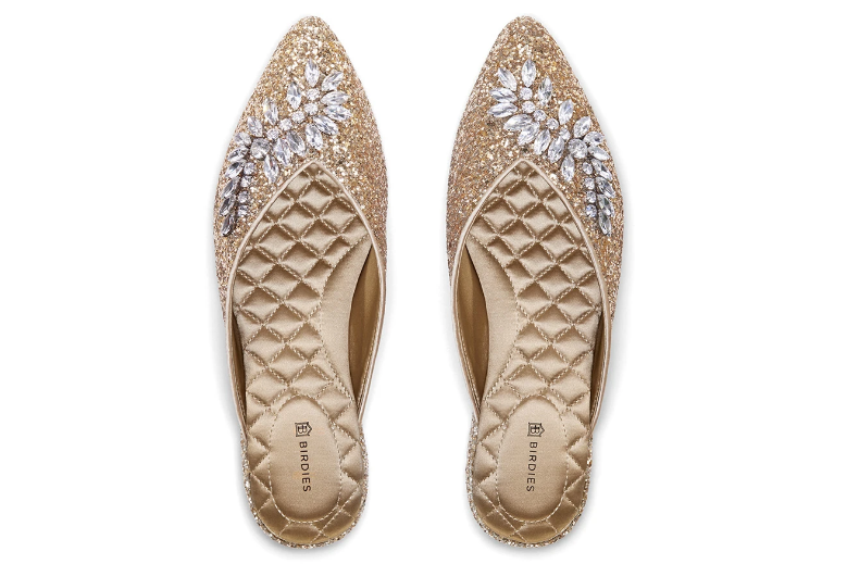 Sparkly Wedding Shoes That FEEL LIKE Slippers | Emmaline Bride