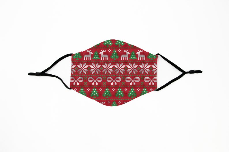 These Christmas Face Masks on Etsy Are Festive + So Extra for 2020