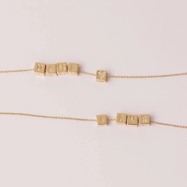 NEW: This is The Most Beautiful Block Letter Jewelry | Emmaline Bride