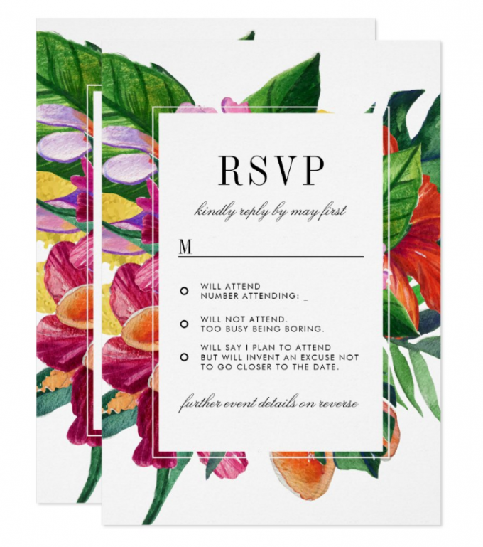 18 Fun RSVP Cards (+ Wording) That Make Responses 100x More Fun
