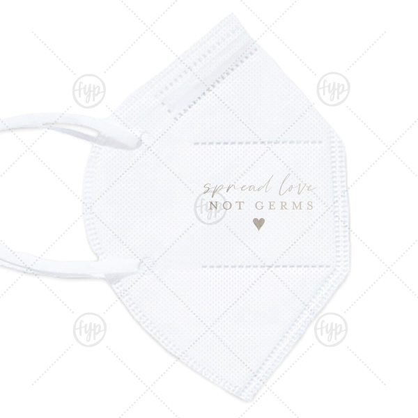 NEW: Personalized KN95 Wedding Masks, Disposable + Customized!