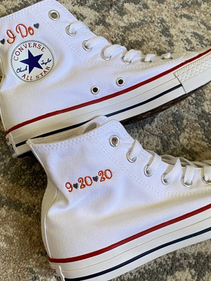 Wedding Shoes That Say I Do: Bridal Shoe Decals, Sneakers + Sandals!