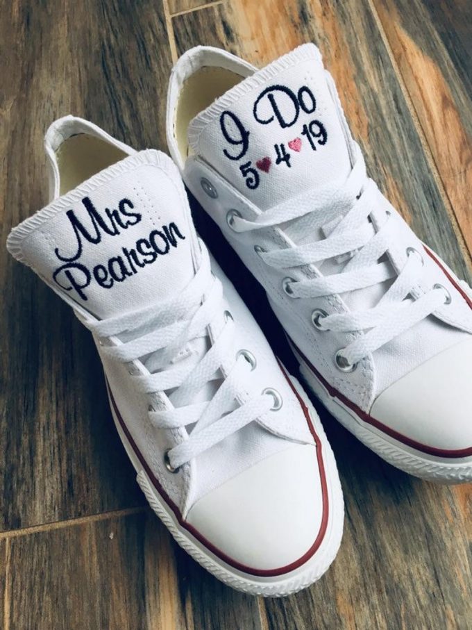 Wedding Shoes That Say I Do: Bridal Shoe Decals, Sneakers + Sandals!