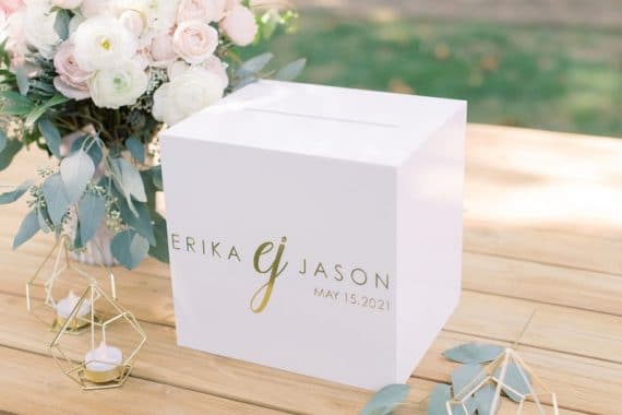 These Wedding Card Boxes with Lock and Key Keep Your Cards Safe