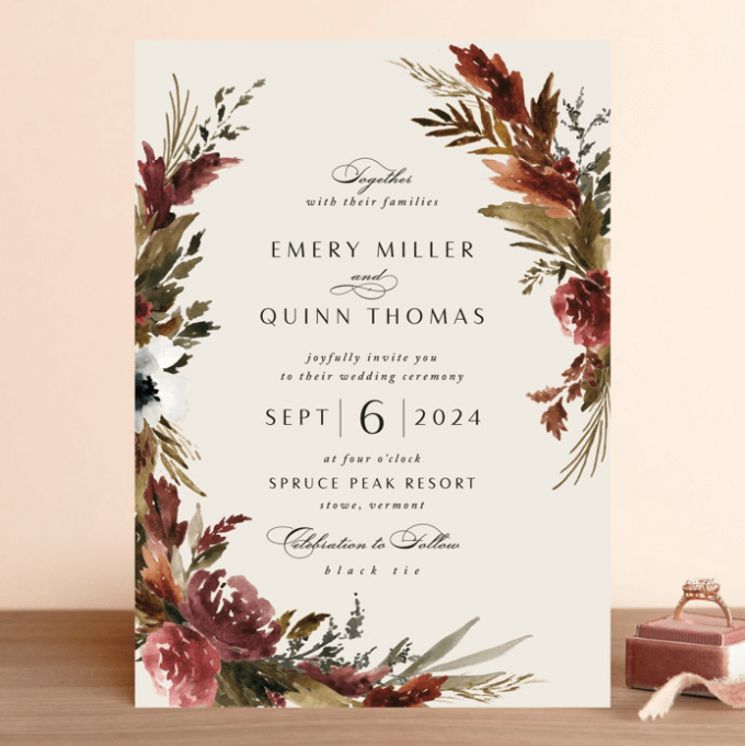 Rustic fall wedding invitations 60 photos - Astyledwedding.com