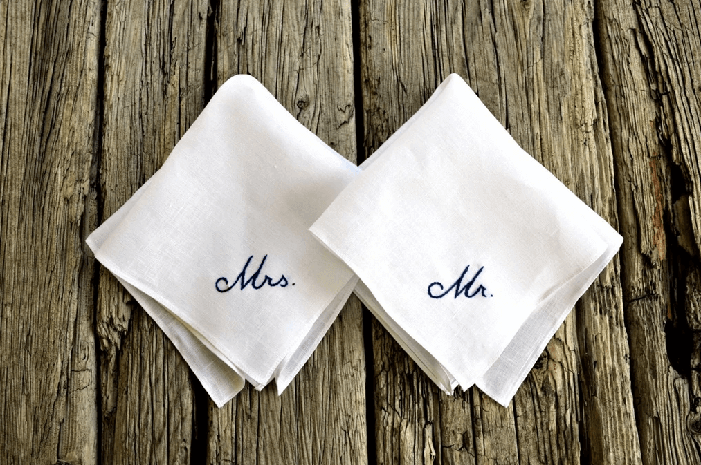 12 Best Wedding Handkerchief Embroidery Designs | Emmaline Bride