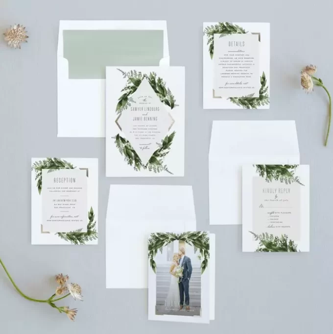 The 15 Most Beautiful Botanical Wedding Invitations | Emmaline Bride