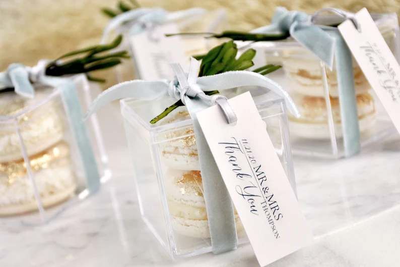 Where to Buy Clear Favor Boxes for Weddings | Emmaline Bride