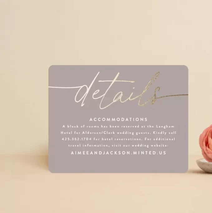 How to mention registry in wedding invitation | Beachweddingtips.com