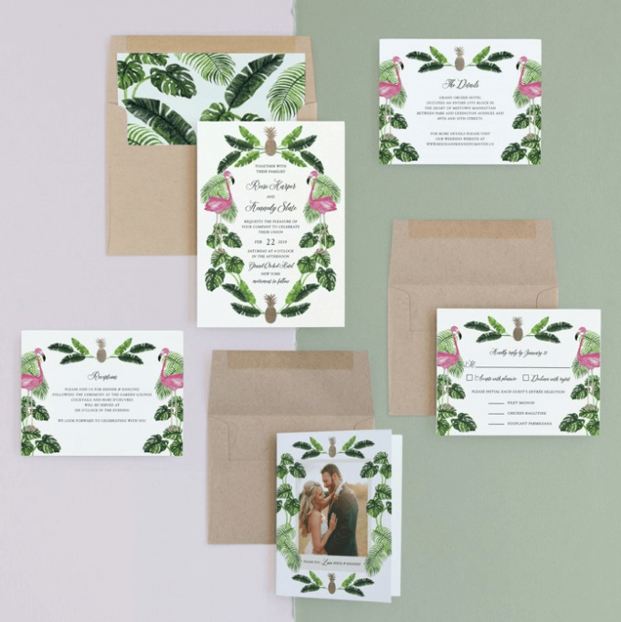 The 15 Most Beautiful Botanical Wedding Invitations | Emmaline Bride
