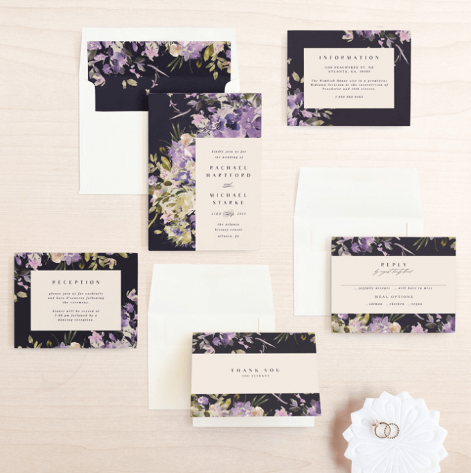 The 15 Most Beautiful Botanical Wedding Invitations | Emmaline Bride