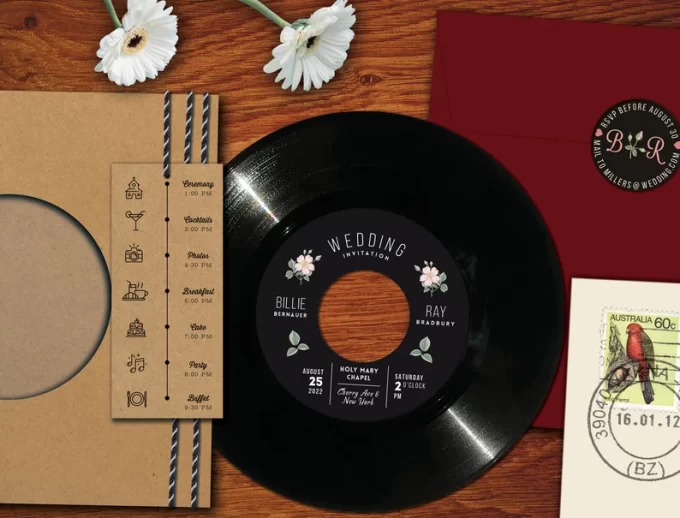 30 Best Vinyl Record Themed Wedding Ideas | Emmaline Bride