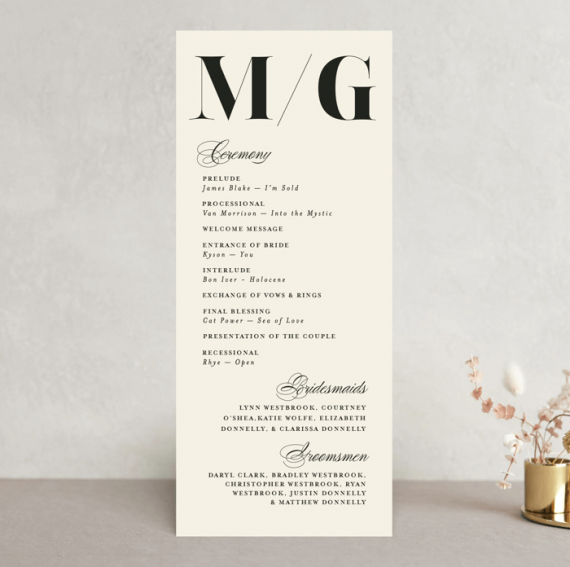 Here's EXACTLY What to Put on Ceremony Programs | Emmaline Bride