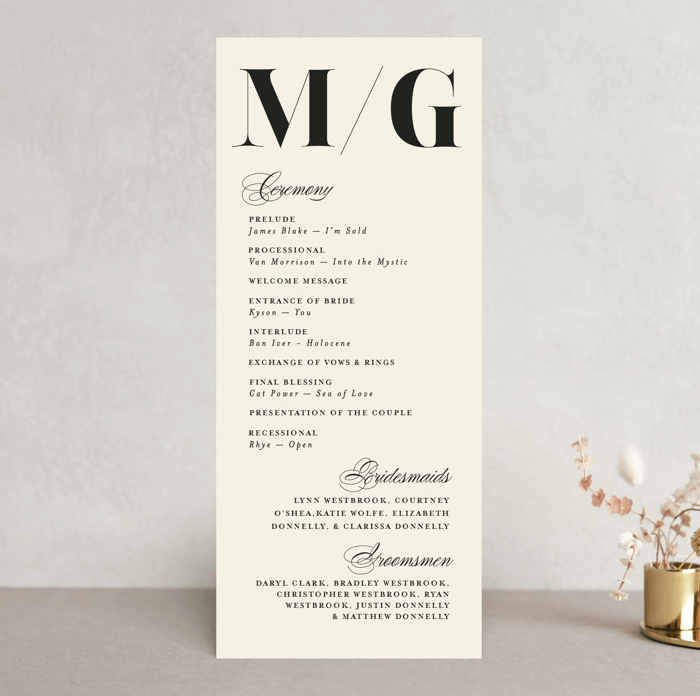 Here's EXACTLY What to Put on Ceremony Programs | Emmaline Bride