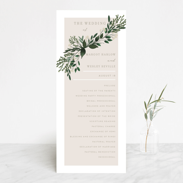 Here's EXACTLY What to Put on Ceremony Programs | Emmaline Bride