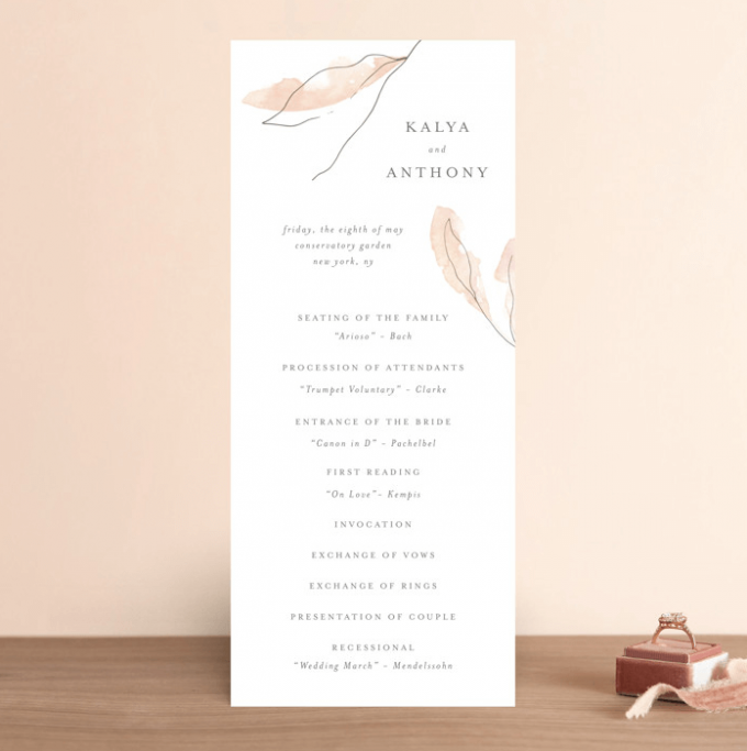 Here's EXACTLY What to Put on Ceremony Programs | Emmaline Bride