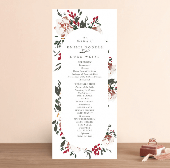 Here's EXACTLY What to Put on Ceremony Programs | Emmaline Bride