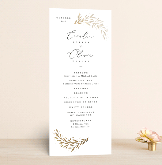 Here's EXACTLY What to Put on Ceremony Programs | Emmaline Bride
