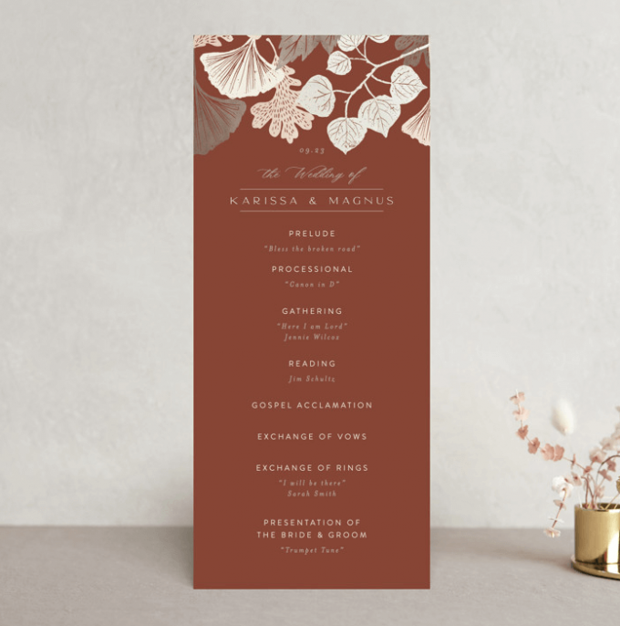 Here's EXACTLY What to Put on Ceremony Programs | Emmaline Bride