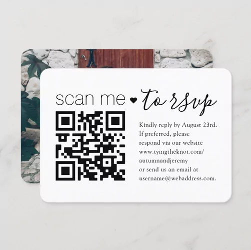 How to Make Wedding Invitations with QR Code | Emmaline Bride