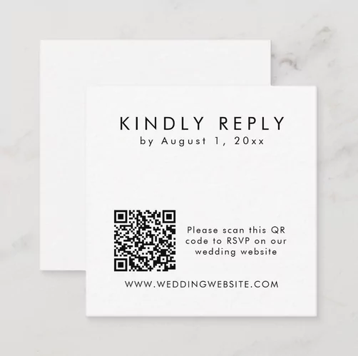 How to Make Wedding Invitations with QR Code | Emmaline Bride