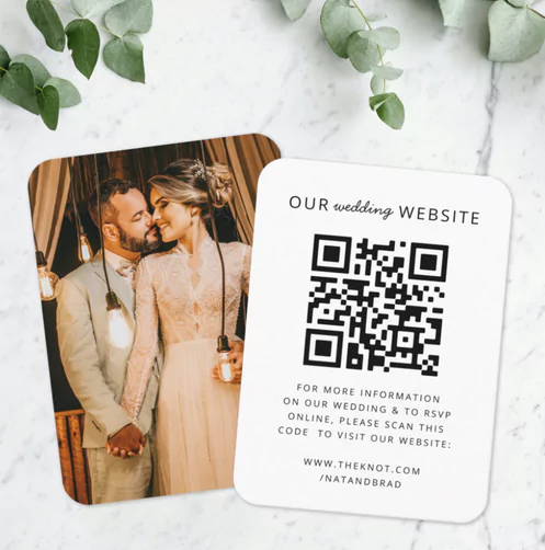 How to Make Wedding Invitations with QR Code | Emmaline Bride