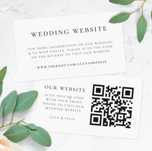How to Make Wedding Invitations with QR Code | Emmaline Bride