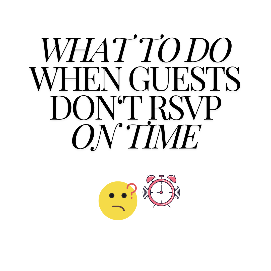 What to Do When Wedding Guests Don't RSVP
