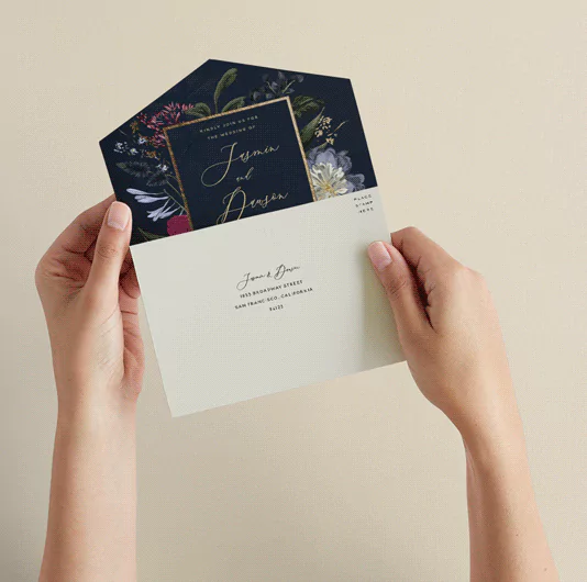 Here's the All-In-One Wedding Invitation -- Without Envelopes!