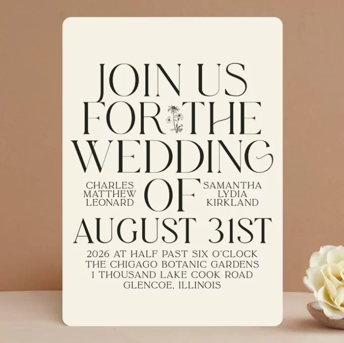 24 Wedding Invitation Trends That Are Topping The Charts in 2024