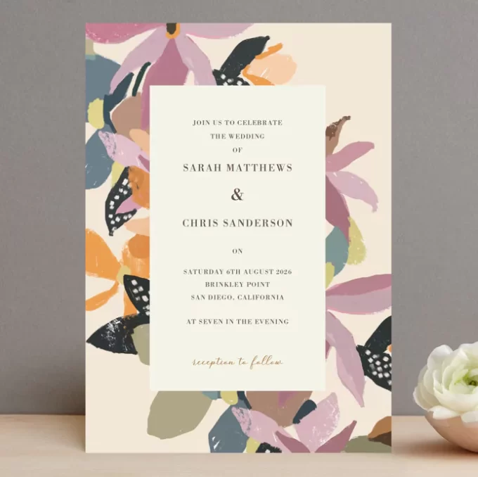 24 Wedding Invitation Trends That Are Topping The Charts in 2024