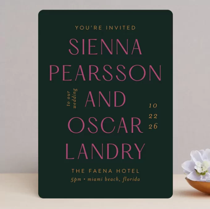 24 Wedding Invitation Trends That Are Topping The Charts in 2024