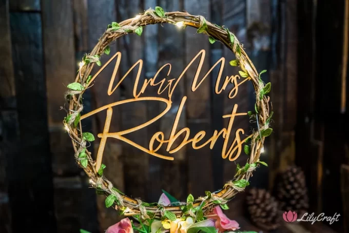 Wedding Cake Toppers That Light Up with LED Lights + Colors