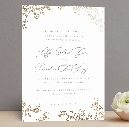 What "Together With Their Families" Invitation Wording Means