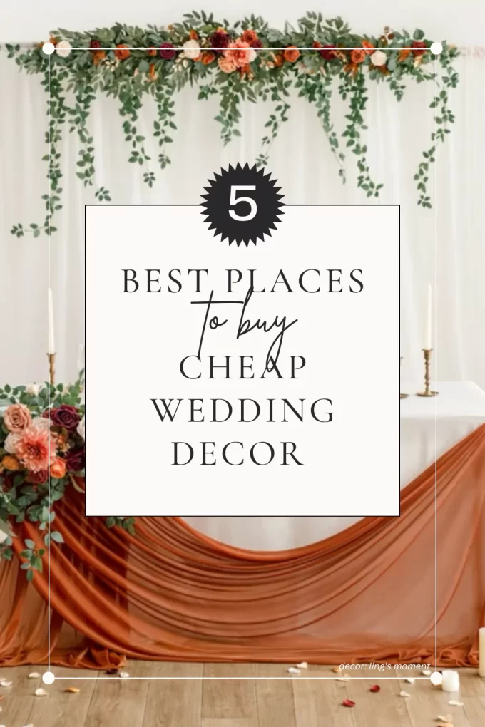 5 Best Places to Buy Cheap Wedding Decor Online